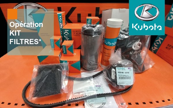 PROMOTION KUBOTA : 17% de remise sur les kits filtres KUBOTA - Axxel